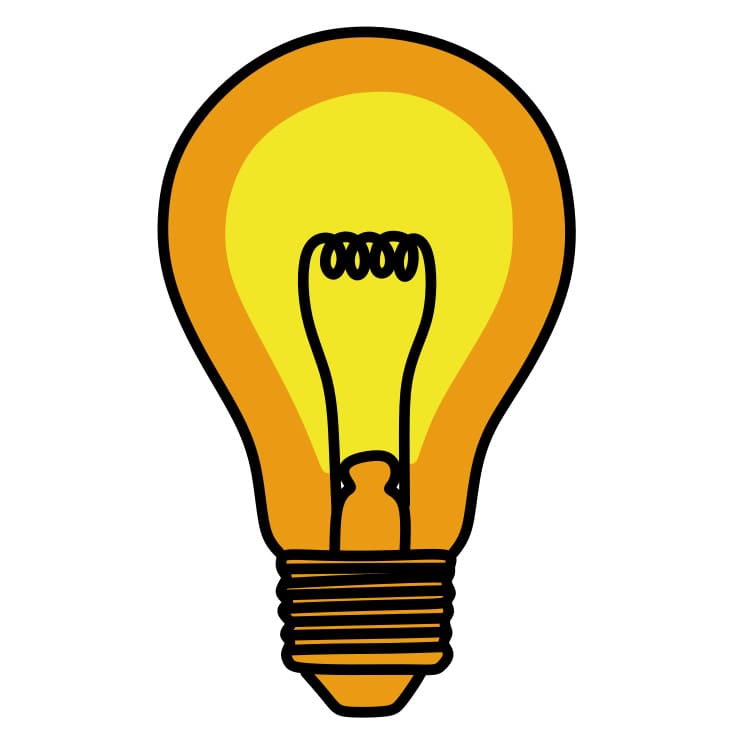 6. Instructions sur la façon de dessiner une ampoule pour enfants